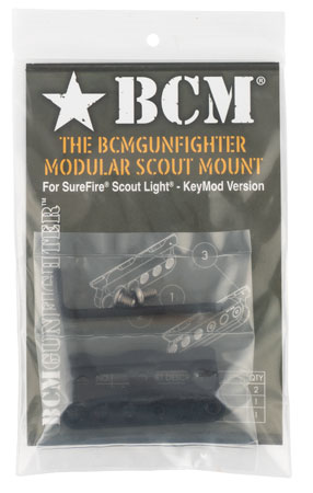 BCM SLMKM Modular Scout Light Mount Keymod Black Aluminum - JB Armament