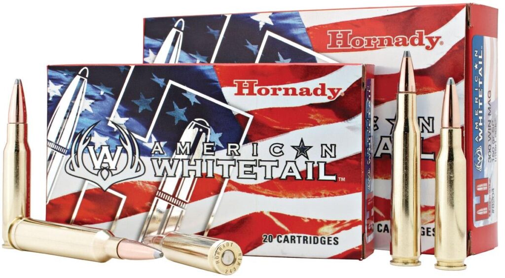 Hornady American Whitetail Rifle Ammunition .300 Win Mag 180 Gr BTSP ...