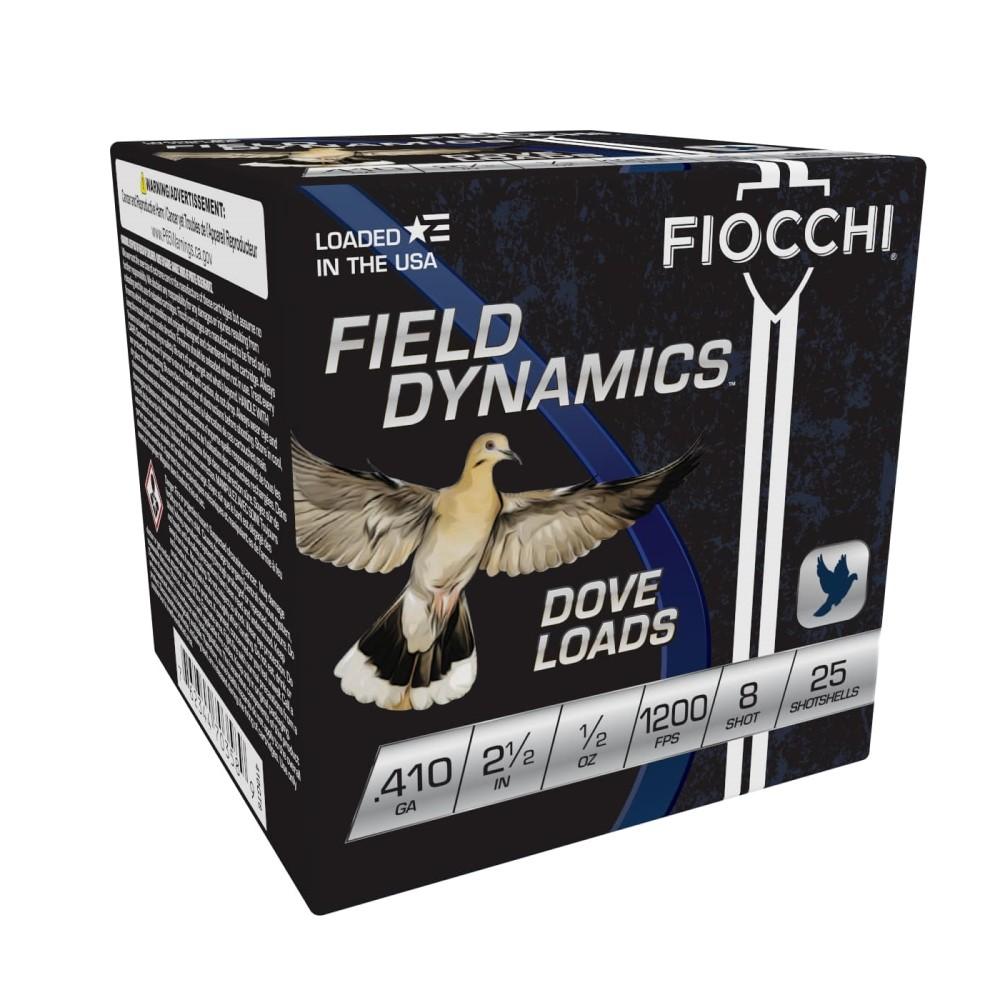Fiocchi Lead Dove & Quail Shotshells .410ga 2-1/2 In 1/2oz #8 1200 Fps ...