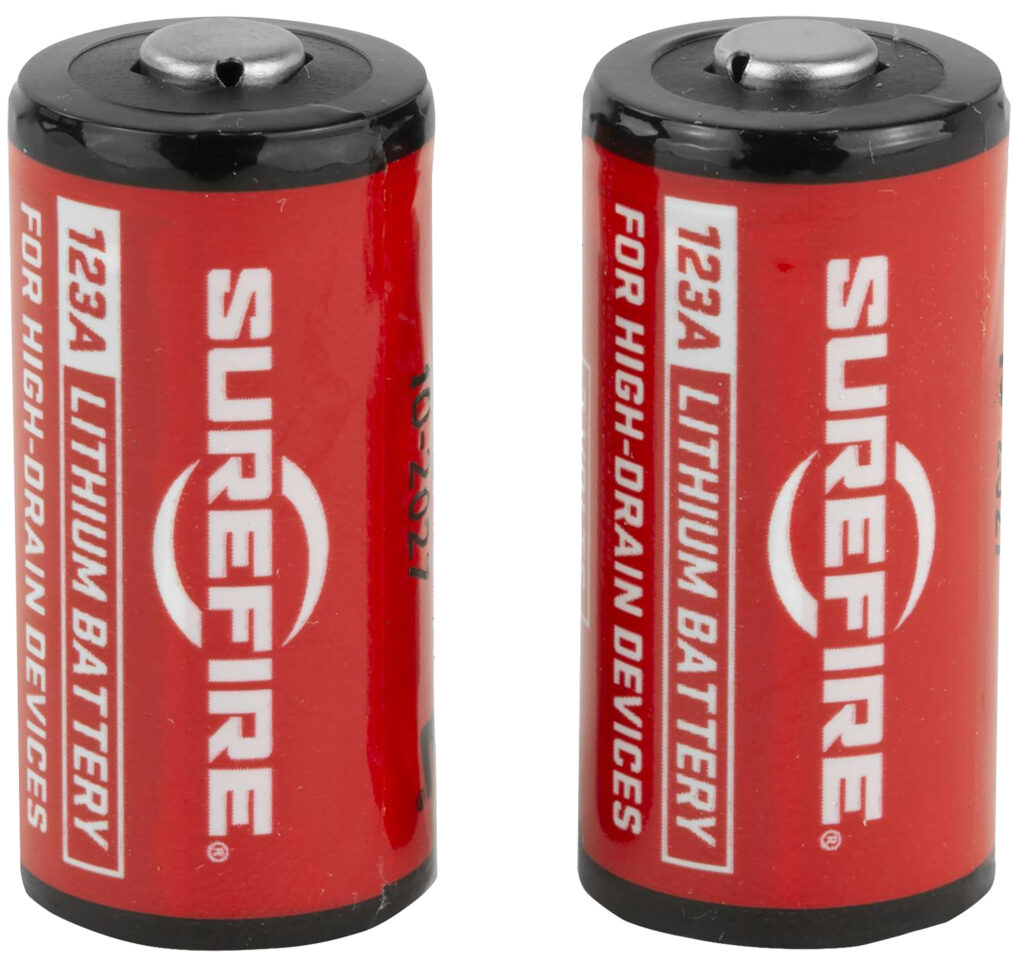 SureFire SF2CB 123A Batteries Red/Black 3.0 Volts 1,500 MAh (2) Single ...